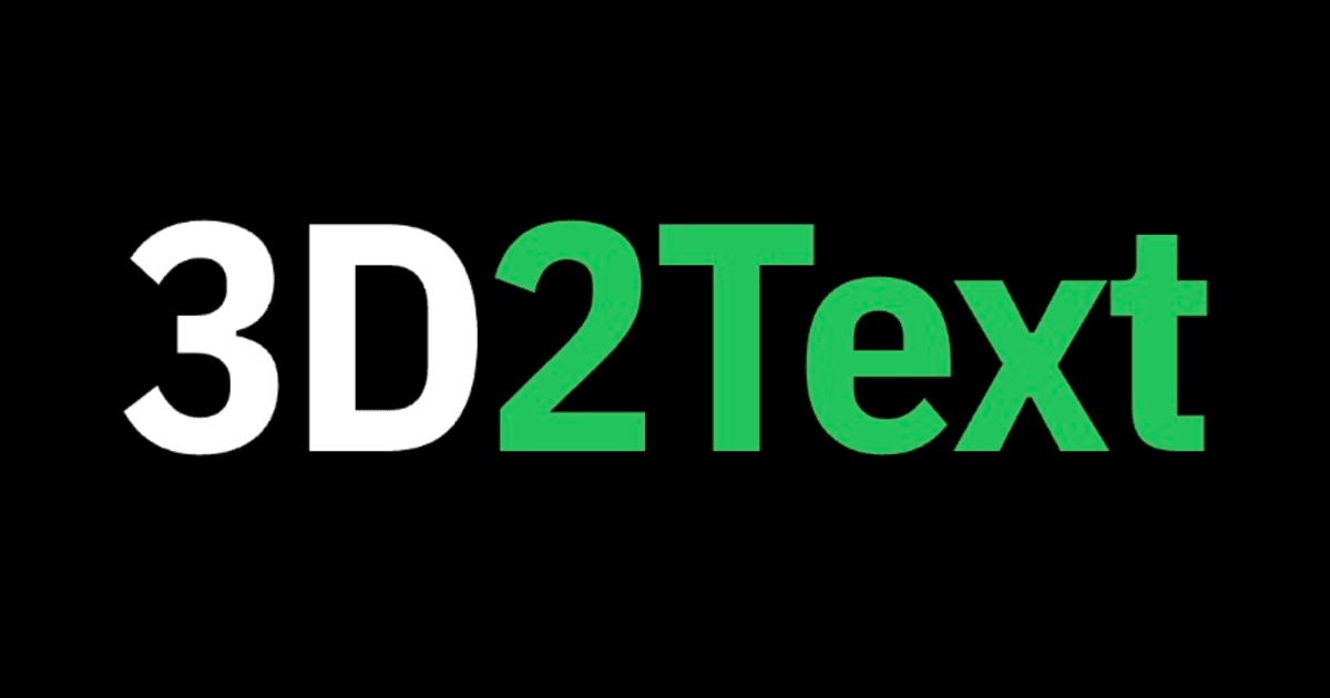 3D2Text